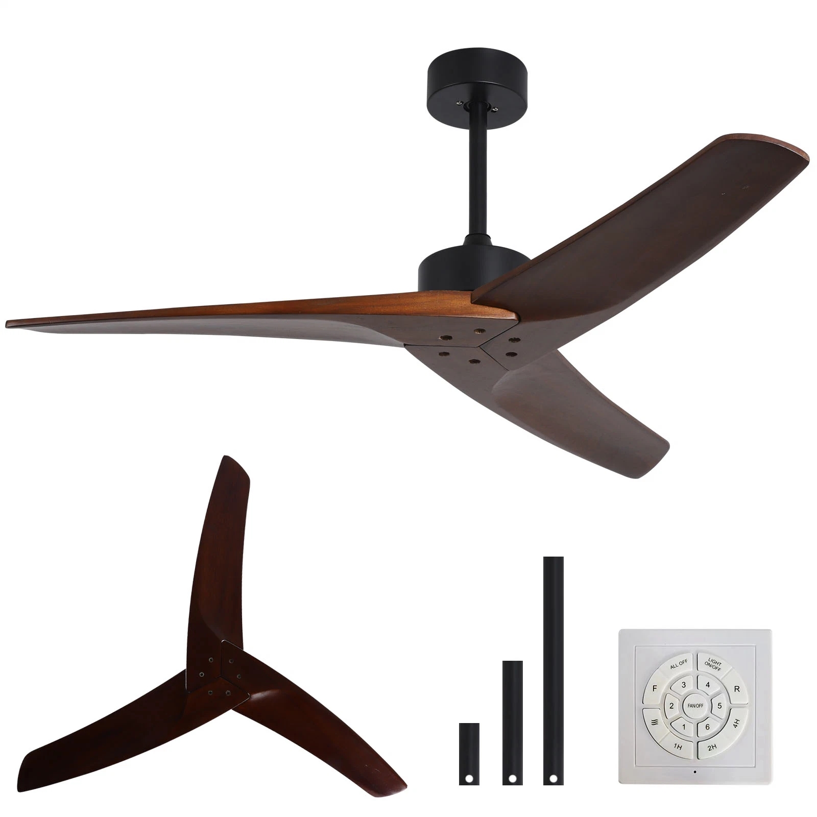 Stylish European Simple 52 Inch 3 Blade Ceiling Fan with Remote Control ... Stylish European Simple 52 Inch 3 Blade Ceiling Fan with Remote Control ...